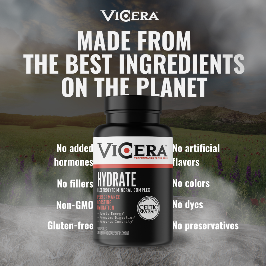HYDRATE | ENHANCE HYDRATION, BALANCE ELECTROLYTES, & MORE - VICERA